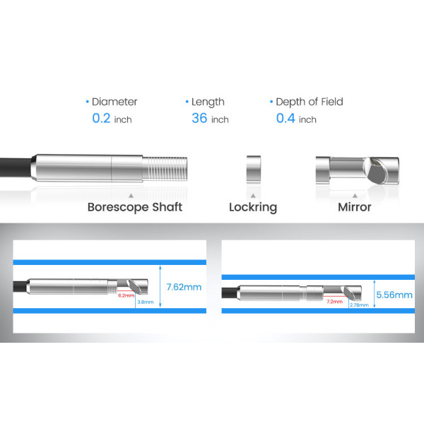 Explore with Ease - Teslong 36in WiFi Flexible Borescope for iPhone ...