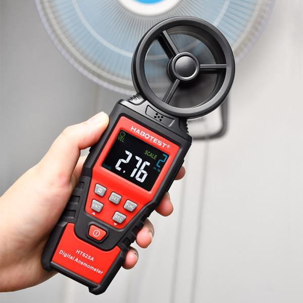 ☀ Habotest HT625A Digital Anemometer: Hand-held Wind Speed Meter with ...