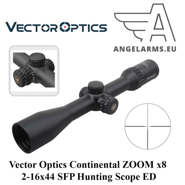 ☀ €659.00 EUR Vector Optics Continental x8 2-16x44 SFP Medības Tēmēklis ...