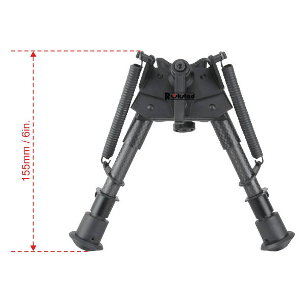 ☀ Vector Optics Carbon Fiber 6-9" Swivel Spring Bipod