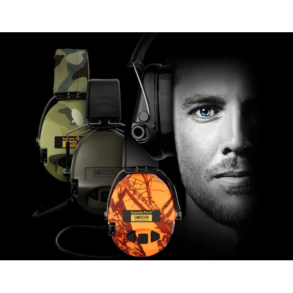 Sordin Supreme Pro-X LED Hearing Protection - Active Hunting Hearing ...