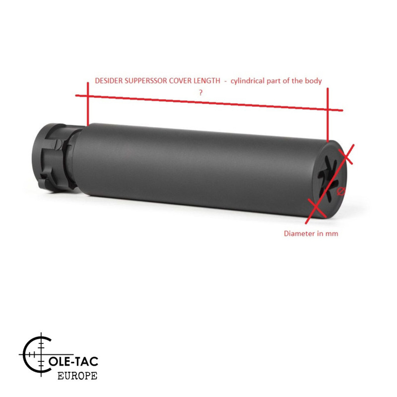☀ 100.00 EUR for Cole-TAC HTP Suppressor Cover