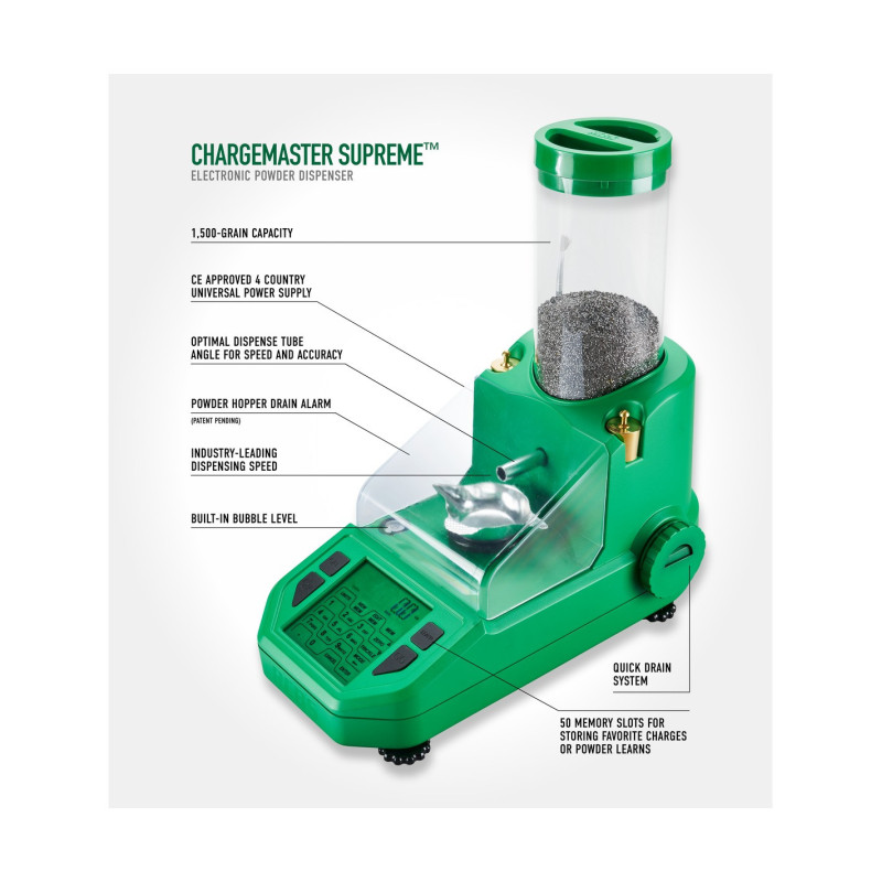 ☀ RCBS Powder Dispenser Chargemaster Supreme 240 Volt