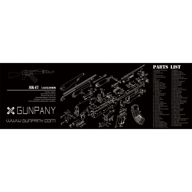 Vector Optics AK47 Gun Cleaning Bench Mat - Durable & Stylish